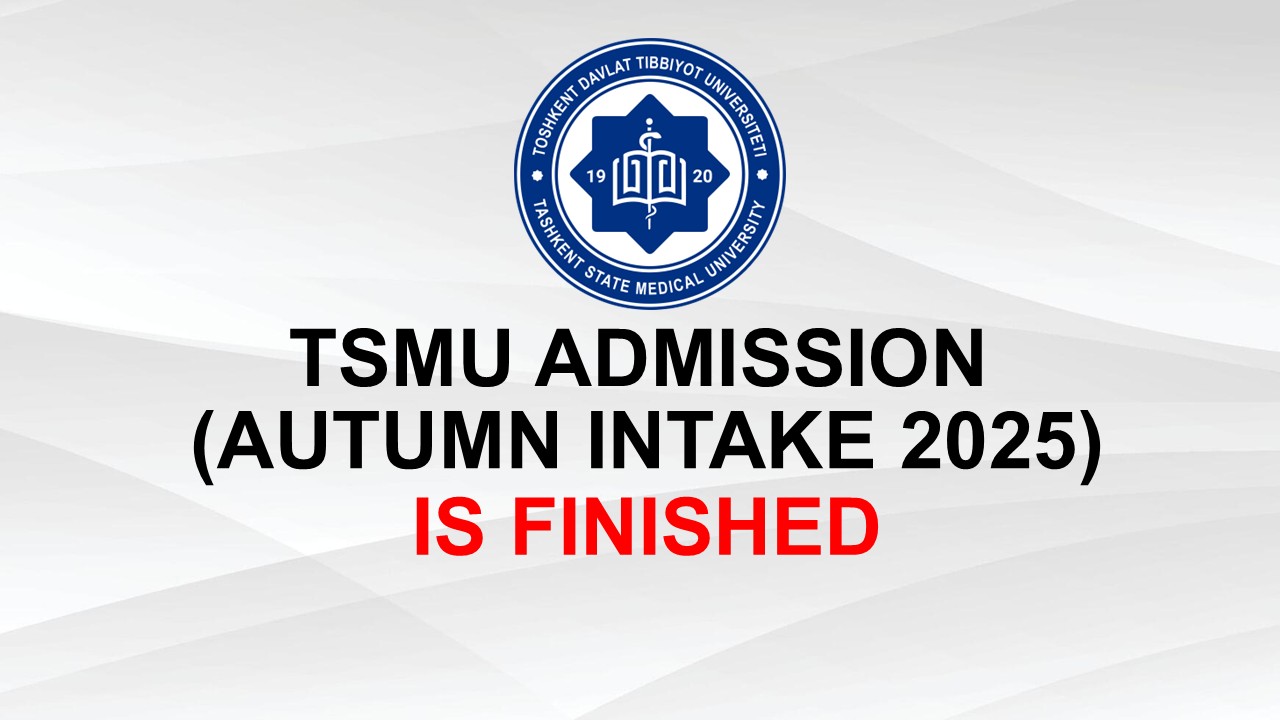 Official Admission Announcement! TASHKENT STATE MEDICAL UNIVERSITY ...